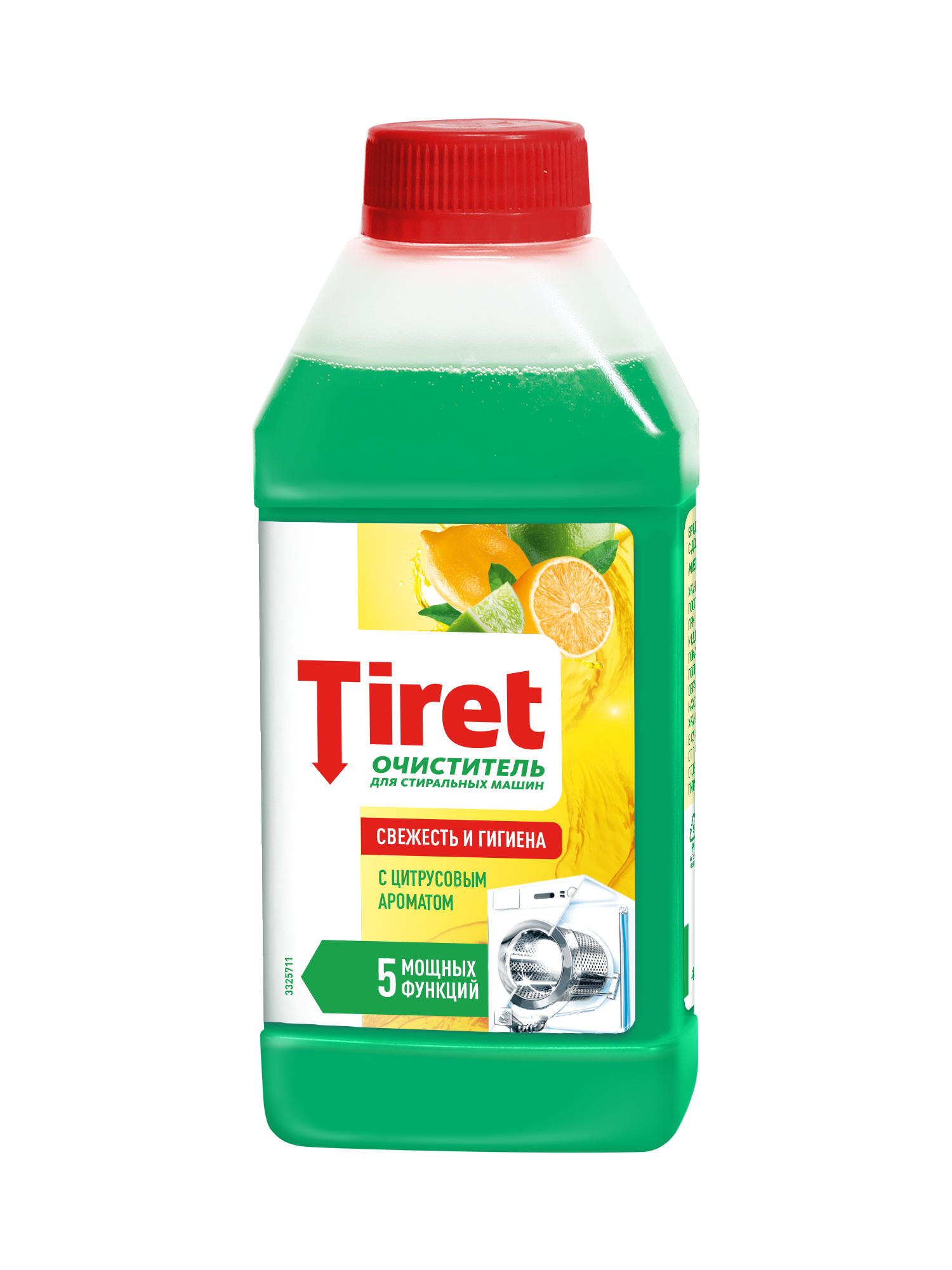 Очиститель для стиральных машин Tiret Свежесть лимона, 250мл