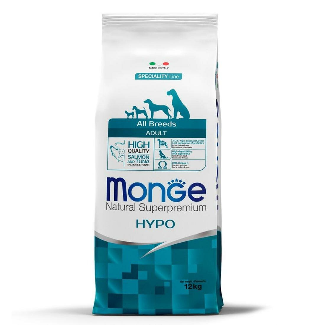 Monge Dog Speciality Hypoallergenic полнорационный сухой корм для собак, гипоаллергенный, с лососем и тунцом