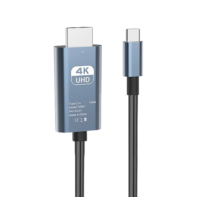 Кабель-адаптер Type c для подключения проекционного экрана HDTV HD-4K60Hz-кабель из ПВХ