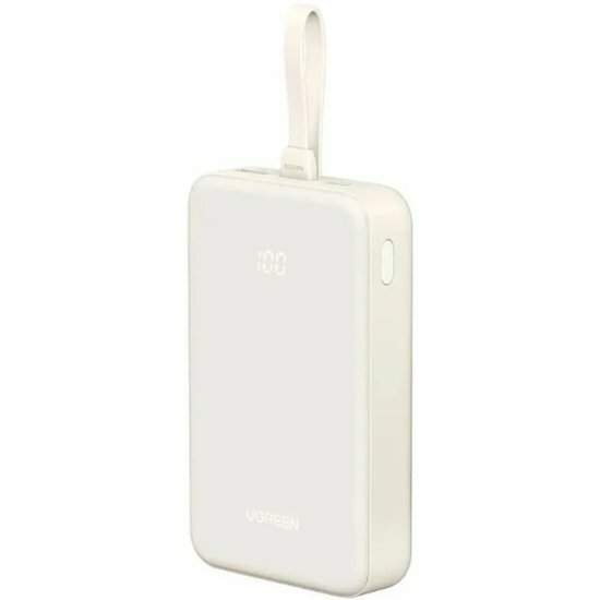 Внешний аккумулятор Ugreen PB521 20000mAh PD30Вт, белый(45207)