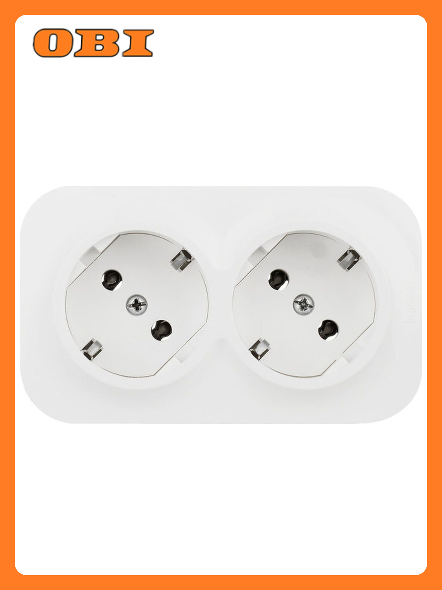 Розеточный блок Legrand Quteo 782233, двухместная розетка, IP20, белый