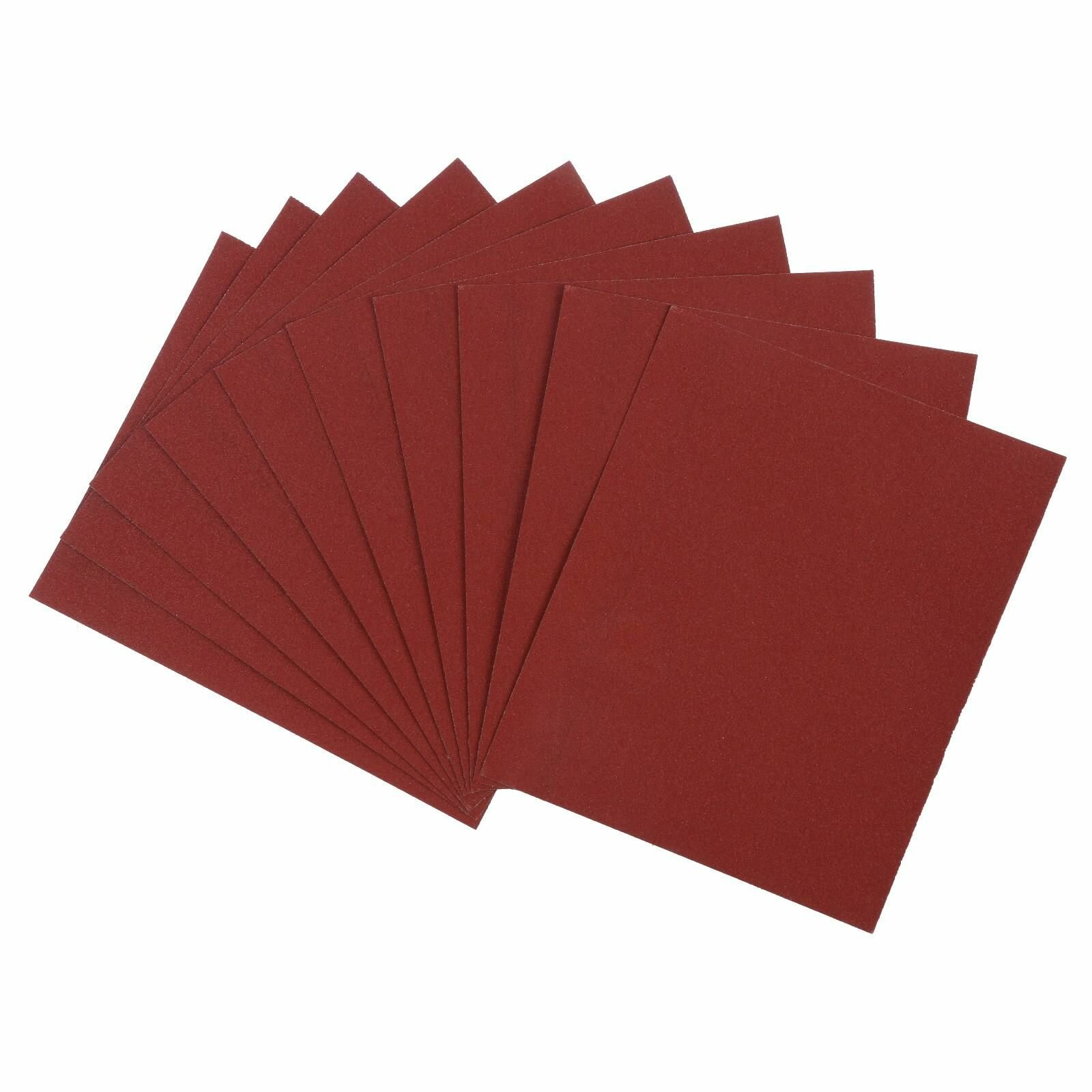 Шкурка шлифовальная в листах 10 шт. в наборе, на бумажной основе водостойкая, 230х280, Р80