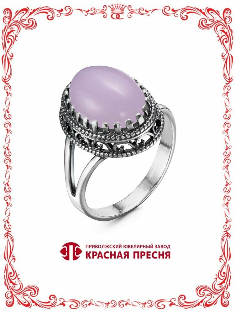 Кольцо, серебро, 925 проба, оксидирование