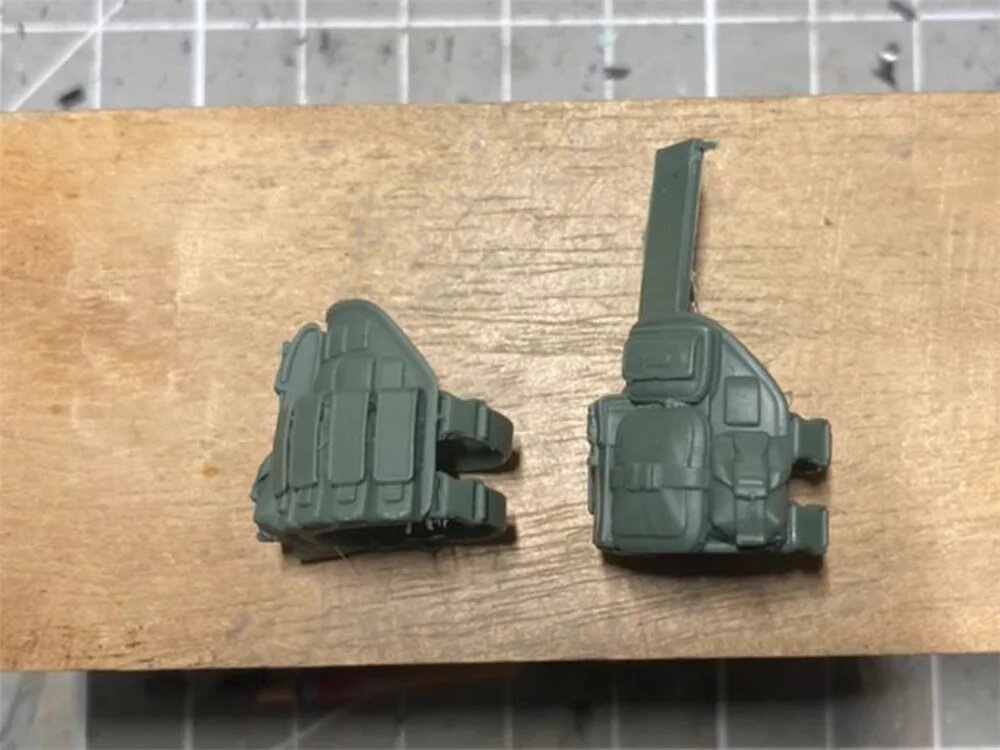 Фигурка солдата Темный соус долина 1/18 Темно-зеленый, Green Leg Holster