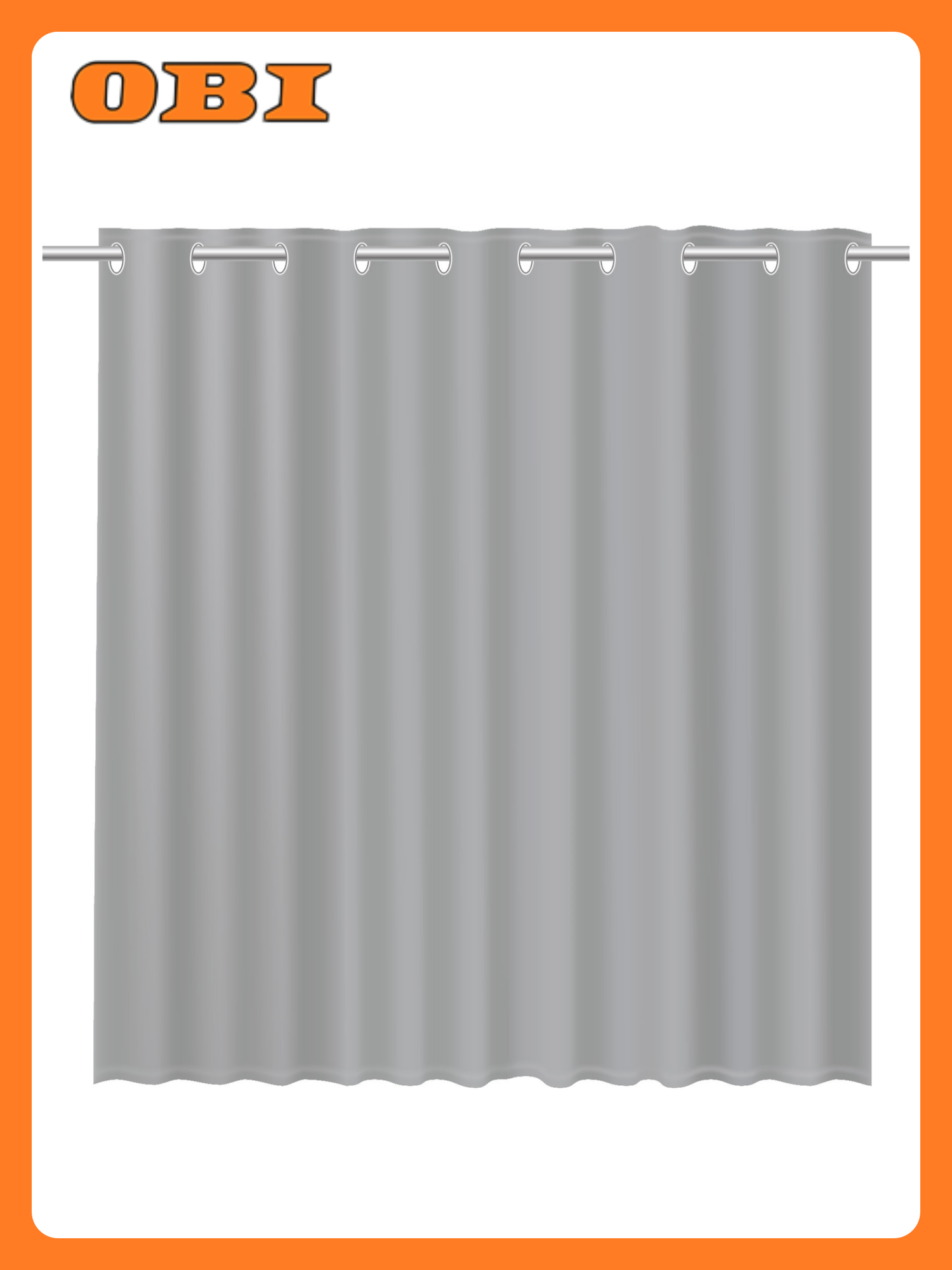Штора для ванной комнаты Fixsen Linum, полиэстер, серый, 180х200см