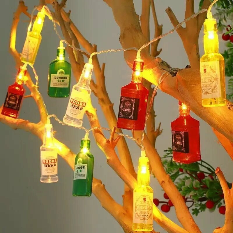 Электрогирлянда уличная Игрушки Накаливания 10 ламп, 1.5 м, питание Съемный аккумулятор, 1 шт