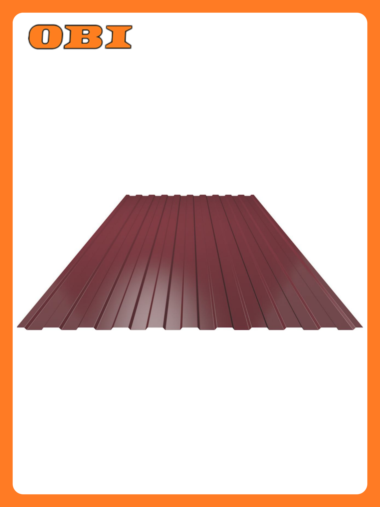 Профнастил Таврос Принтек С-8, красный, 2000x1200 мм, толщина 0,45 мм