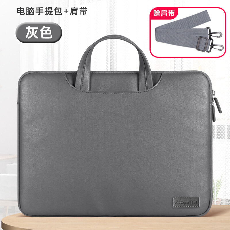 Удобная защитная серая сумка-плечевая для ноутбука MacBook 13.3-14 дюймов, без аксессуаров