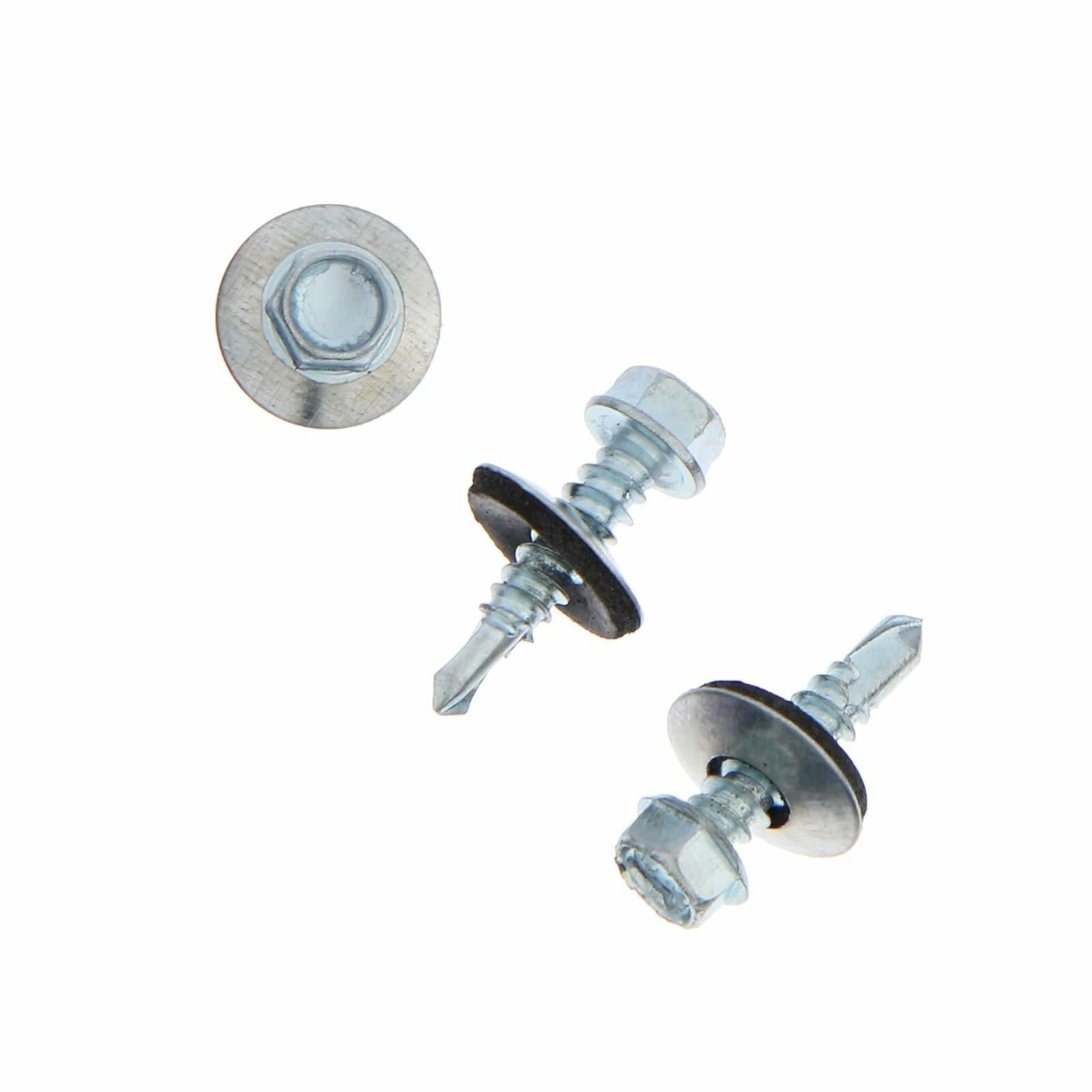 Саморезы кровельные krep с буром 5.5 х 25 мм, цинк, 60 шт.