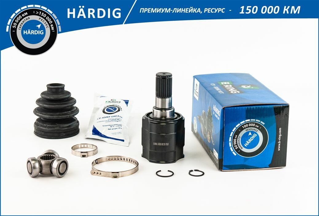 ШРУС внутренний HYUNDAI Creta, шлицы 25/20 (HBIC1700) B-RING Усиленная линейка HARDIG