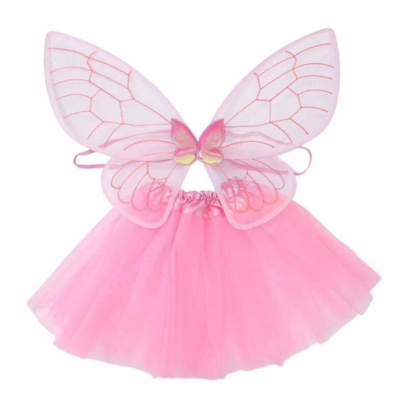 Детское складное украшение в виде бабочки на спине-розовый костюм