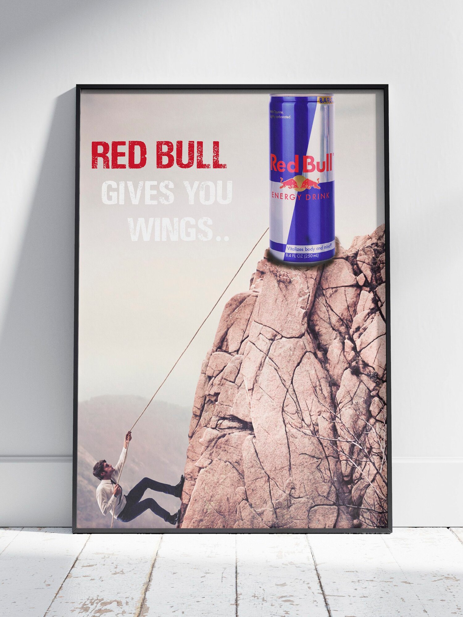 Плакат на стену для интерьера Бренды (Ред Булл - Red Bull 2) - Постер по моде и одежде формата A4 (21x30 см)