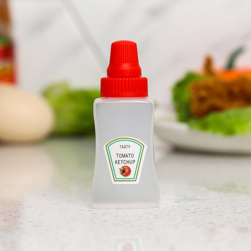 Квадратная бутылка для соуса Мини-портативная бутылка для соуса Обед Салат Соус Кетчуп Пластиковая приправа для розлива
