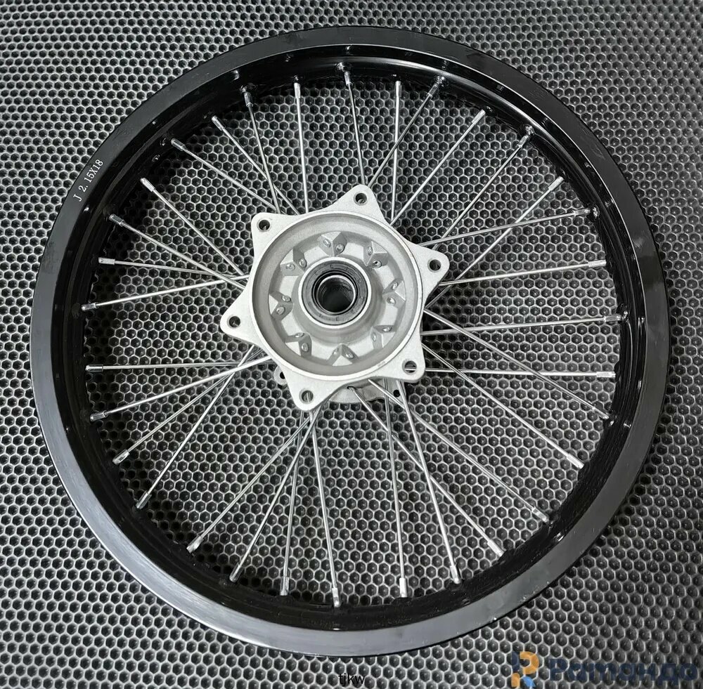 Обод колеса (диск) задний 18x2,15 для Kayo T4, T5, T6, K-6; BSE M2 M4 M8; BRZ; RMZ 250 (алюминиевый) ось-25мм