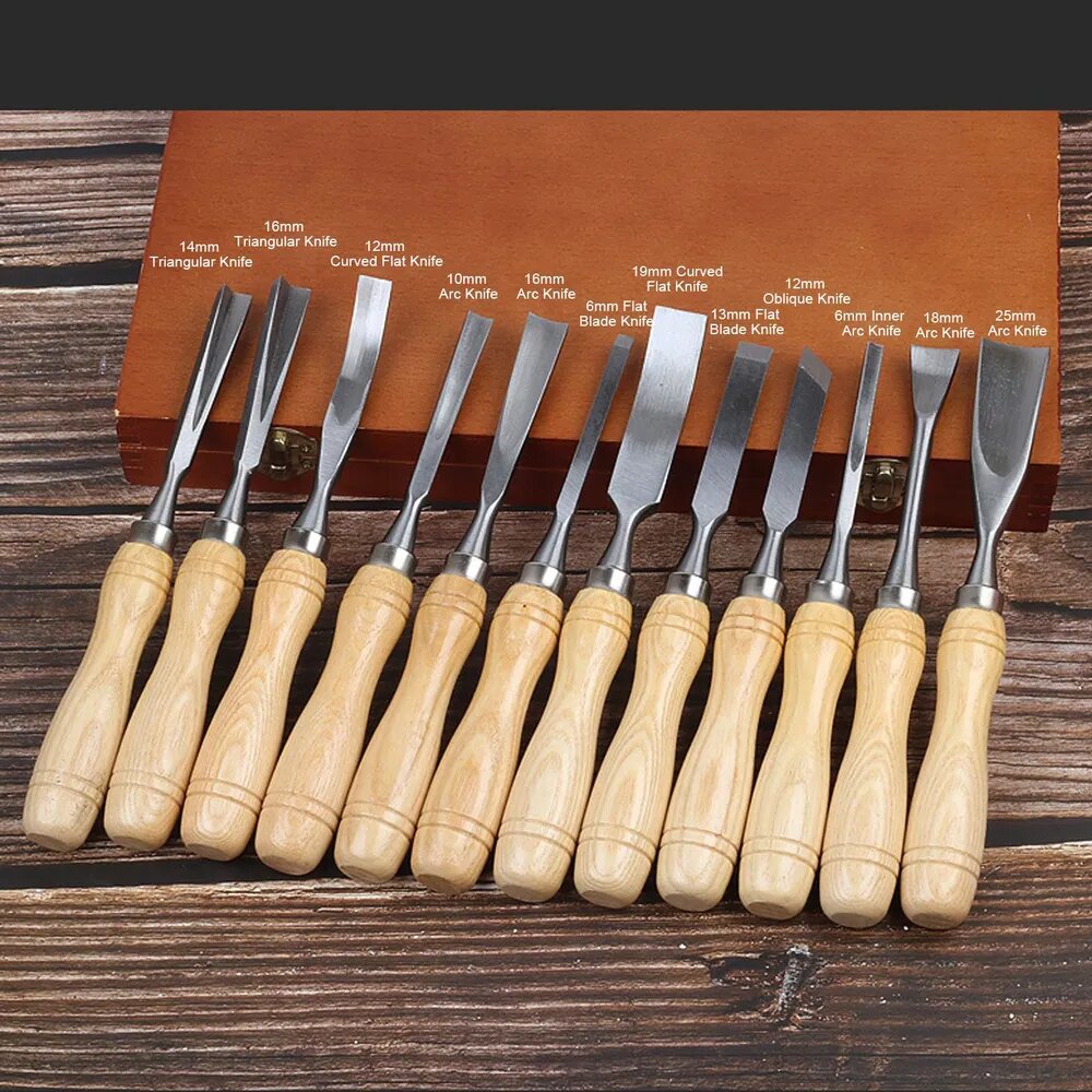 Набор инструментов для резьбы по дереву Деревообработка Долото Резьба Нож