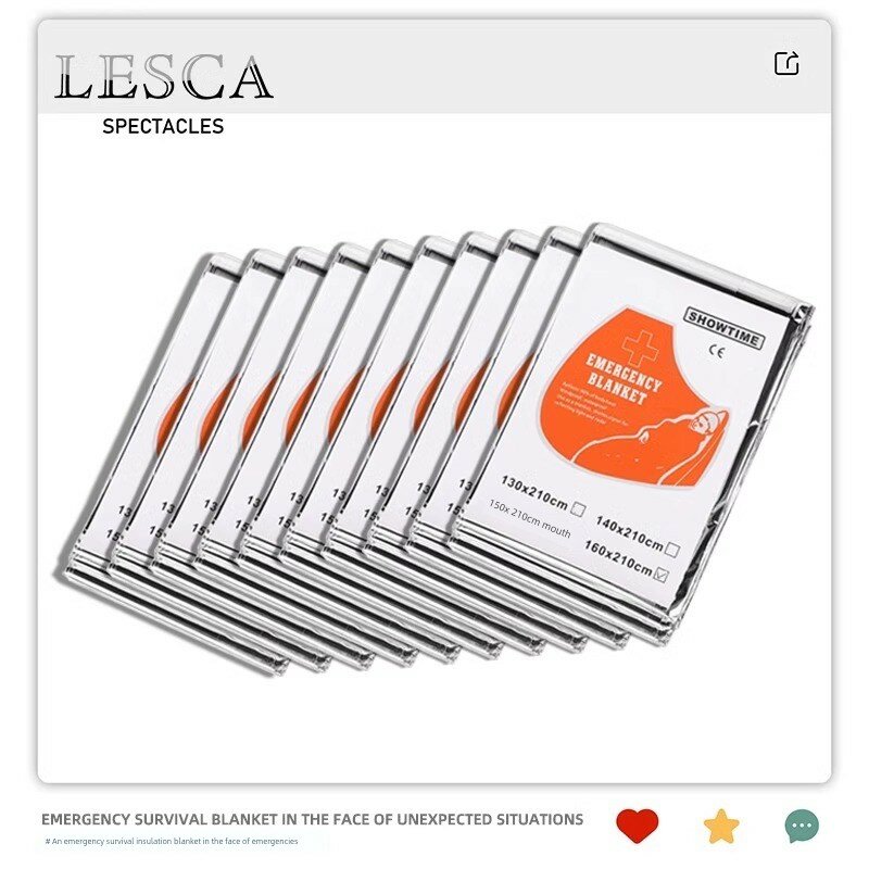 Аварийное изоляционное одеяло, уличное одеяло для выживания с защитой от замерзания, уличное аварийное одеяло, одеяло