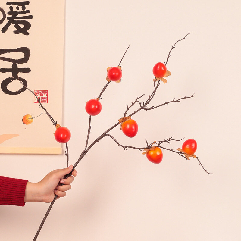 Оптовая продажа декора для гостиной, искусственные цветы граната, фрукты удачи, сухие цветы, букет, новогодний декор, дропшиппинг