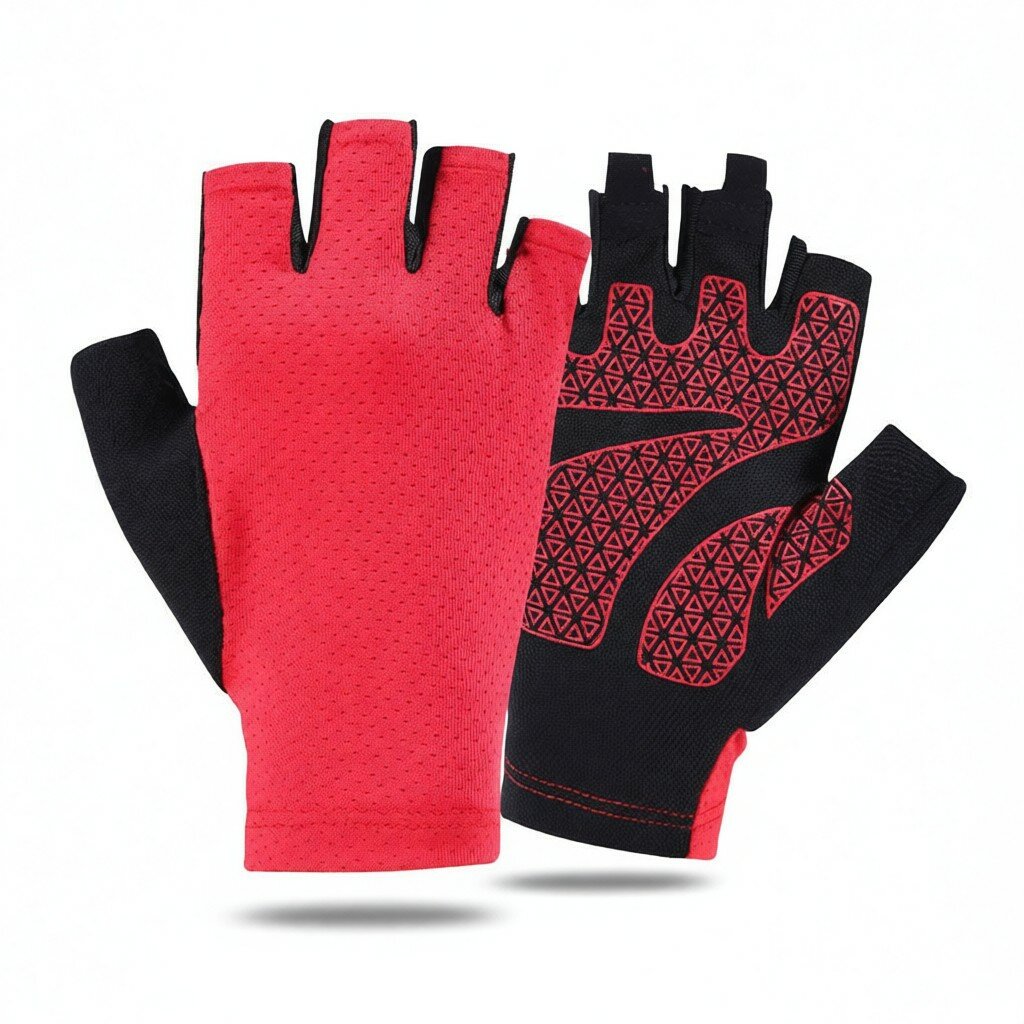 Перчатки для велосипеда полукомбинезонные без пальцев мужские женские противоскользящие для мотоцикла вождения велосипедные аксессуары цвет черный зеленый серый розовый красный размер M L XL материал микрофибра нейлон