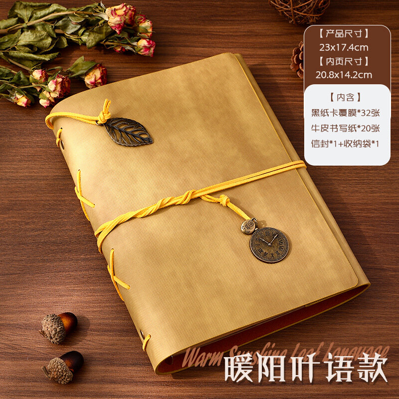 Винтажный фотоальбом для пары, книга воспоминаний о путешествиях, блокнот, съемная книга для хранения с отрывными листами, высококачественная, с возможностью персонализации.