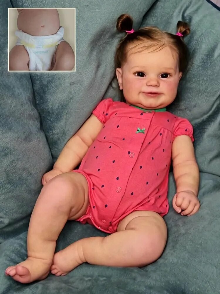 Кукла реборн 50cm силиконовая кукла Reborn для всего тела, водонепроницаемая детская игрушка