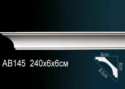 Карниз Потолочный для Ремонта Perfect AB151 Д240xШ4.2xВ5.8 см /Перфект