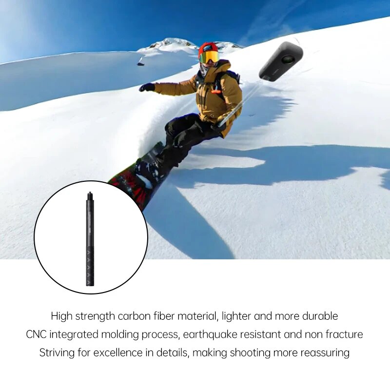 Insta360 невидимая палка для селфи 100 см экшн-палка для Insta360 X5/X4 X3/ Ace Pro 2 оригинальные аксессуары