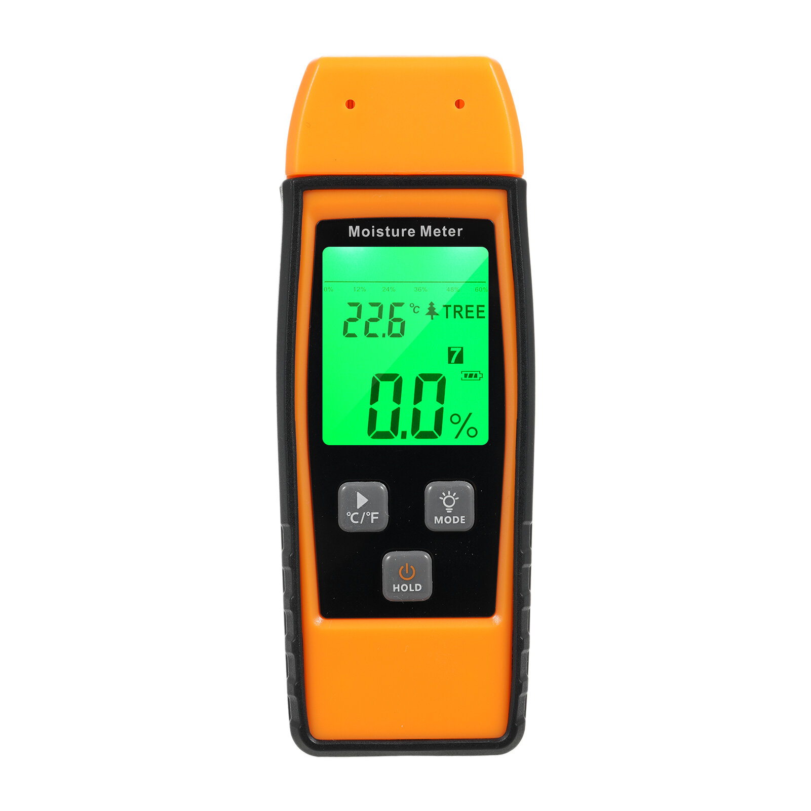 Влагомер: Компактный Прибор 130x49x30 мм для Точного Анализа Древесины и Стройматериалов - 8 Режимов Дерева с Автовыключением Для Строителей и Плотников