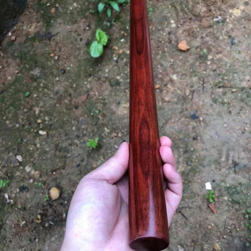 Маленький лист красного сандалового дерева, оригинальный древесный материал, старинный материал, тайцзи-цюань, твердая древесина, красный сандаловый деревянный стик для фитнеса и боевых искусств, круглый деревянный стик