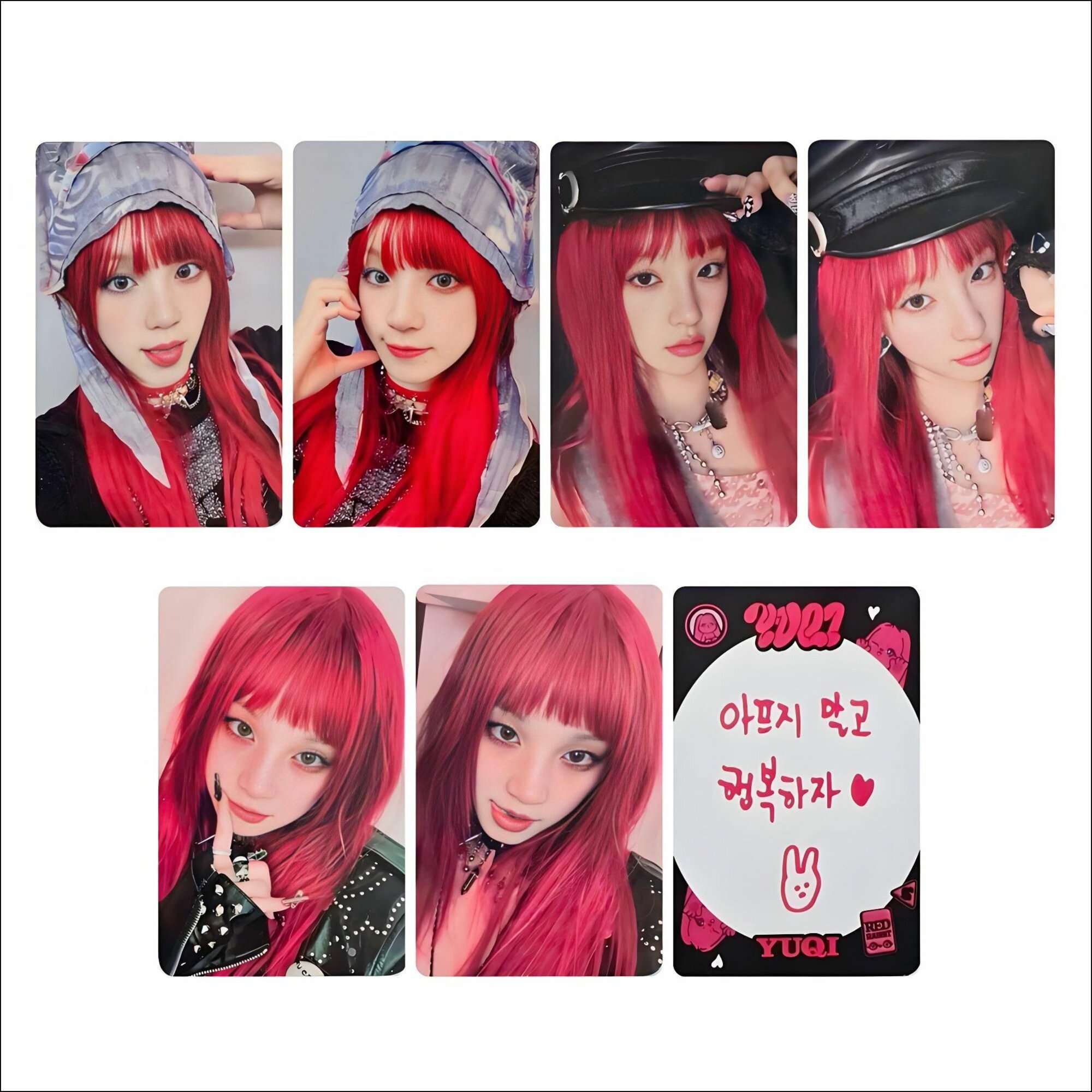 Фотокарточка Юци (G)I-DLE коллекция разных дизайнов