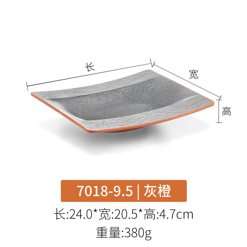 Японский стиль ужин пластины меламин прямоугольная плита глубокий салат пластины творческой характеристикой