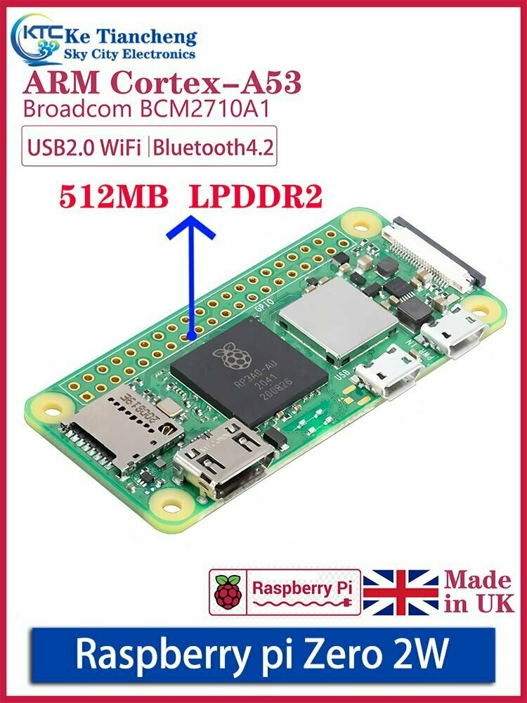 Raspberry Pi Zero 2 W Микрокомпьютер