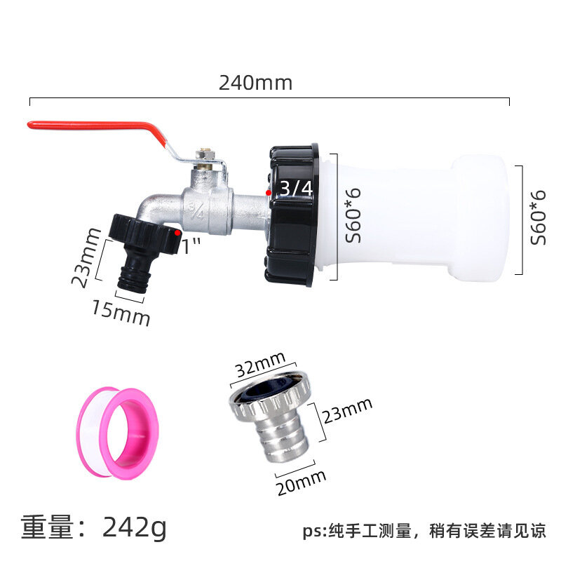 Трансграничные горячие продажи цинкового сплава кран пластиковая соска тонна барабан переключатель кран 1/2 дюйма 3/4