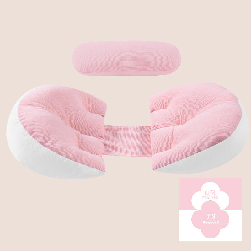 Подушка для беременных для сна на боку, подушка для поддержки живота, подушка для поясницы, средство для сна во время беременности, съемная и моющаяся, прямоугольная компрессионная подушка.