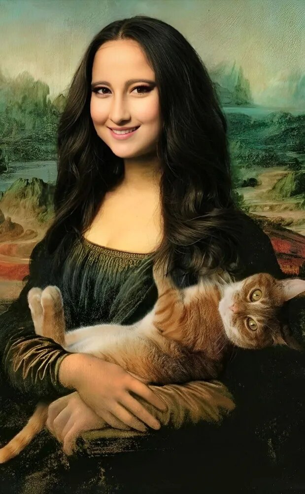 Алмазная Мозаика "Мона Лиза" 40х50 См Алмазная Вышивка / Картина Стразами Подарков / Украшения