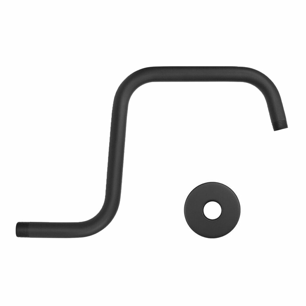 13-дюймовая труба для встраивания в стену из нержавеющей стали-черная