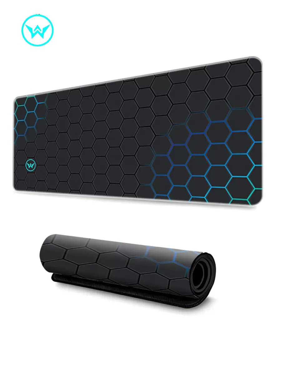 Черный игровой коврик для мышки 900*400*3 mm mouse pad black