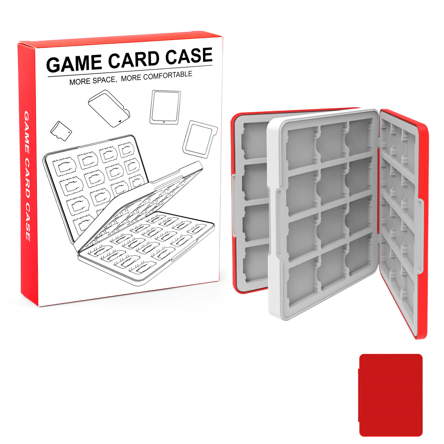 Ящик для хранения игровой оболочки Nintendo 3DS NDS Lite Магнитная коробка для игровых карт Коробка для карт NDSi