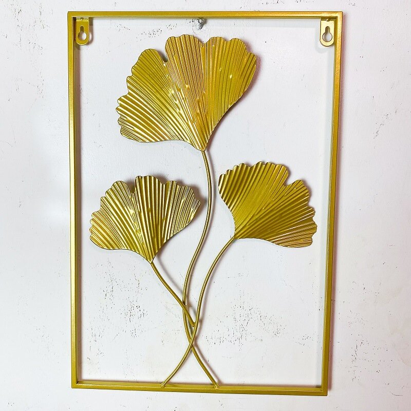 ✅ Миниатюрные листья из цветного железа Amazon, современное украшение для стены в гостиной, фон для телевизора и
