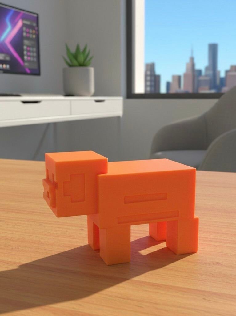 Фигурка майнкрафт свинка ( полная детализация) Minecraft