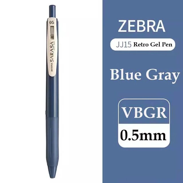 Zebra SARASA JJ15 Blue Gray, 0.5mm, Синий