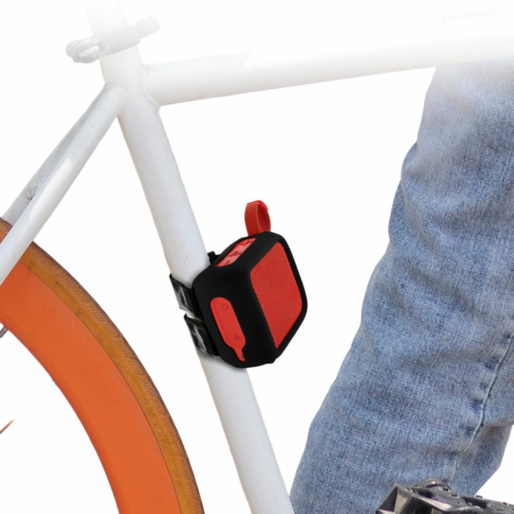 Силиконовый чехол для Bluetooth-колонки JBL Go 4 с фиксирующими липучками