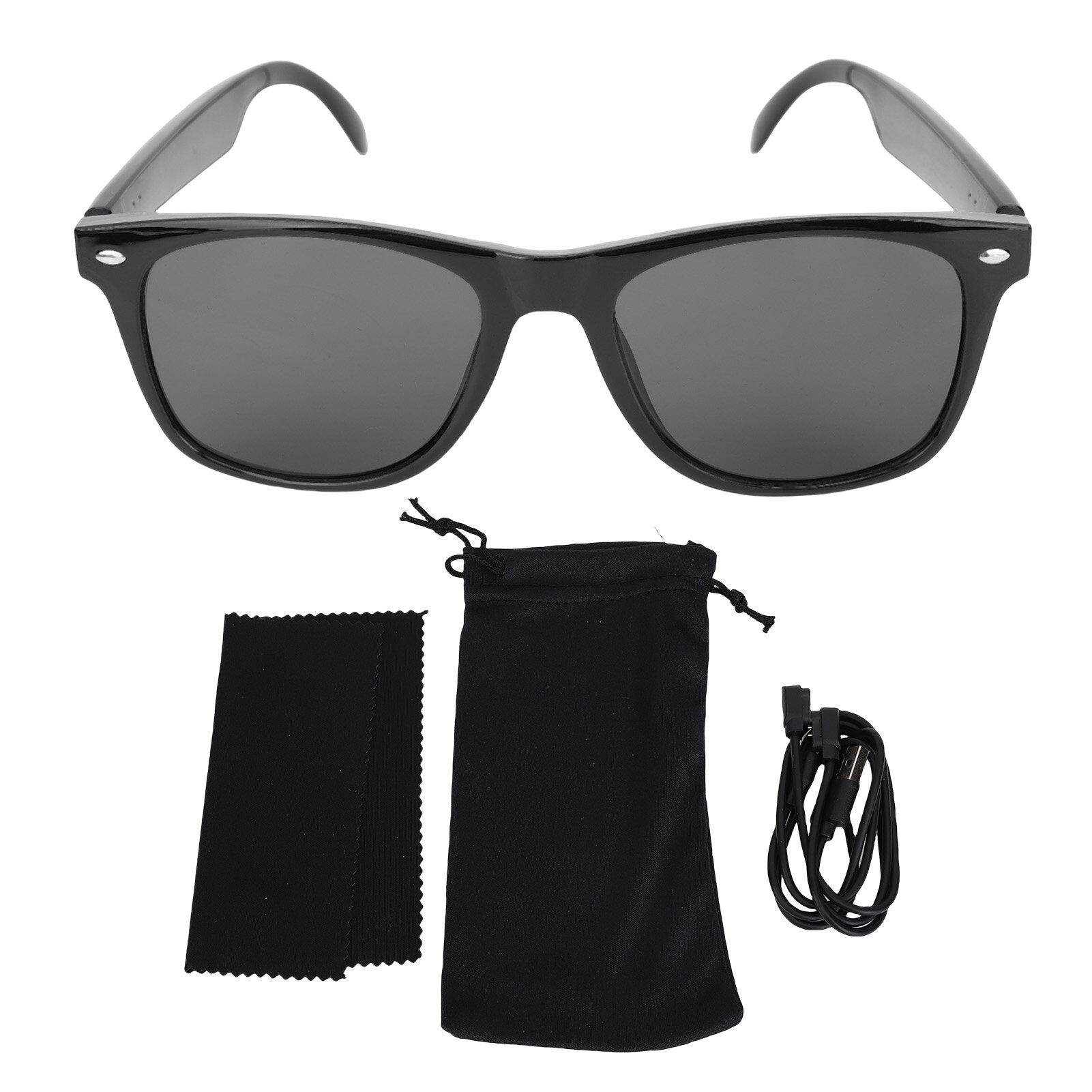 Умные очки с Bluetooth и функцией перевода на ИИ, поддержка 100 языков в режиме реального времени, встроенный микрофон и динамик для музыки, звонков и путешествий.