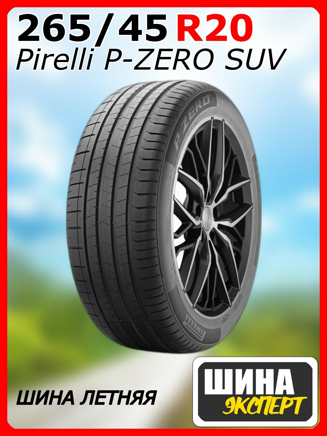 Шина летняя 265/45/20 Y 108 P-ZERO SUV XL (BMW) для легковых автомобилей 3100000