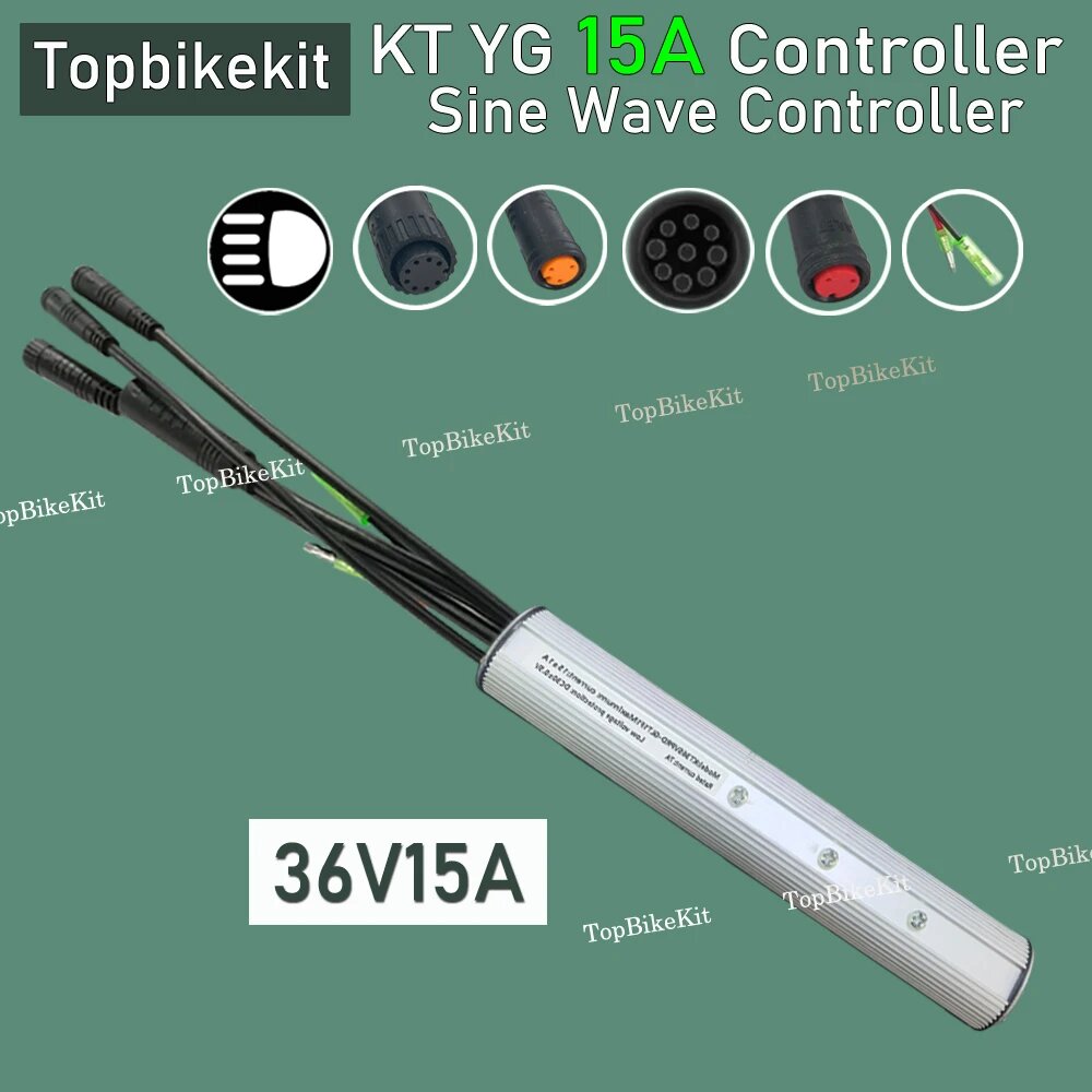 KT Синусоидальный контроллер для электровелосипеда 250 Вт 36V Controller Only