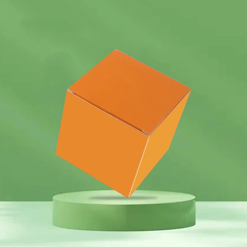 5 шт./партия, картонные квадратные коробки для украшений, 6 цветов