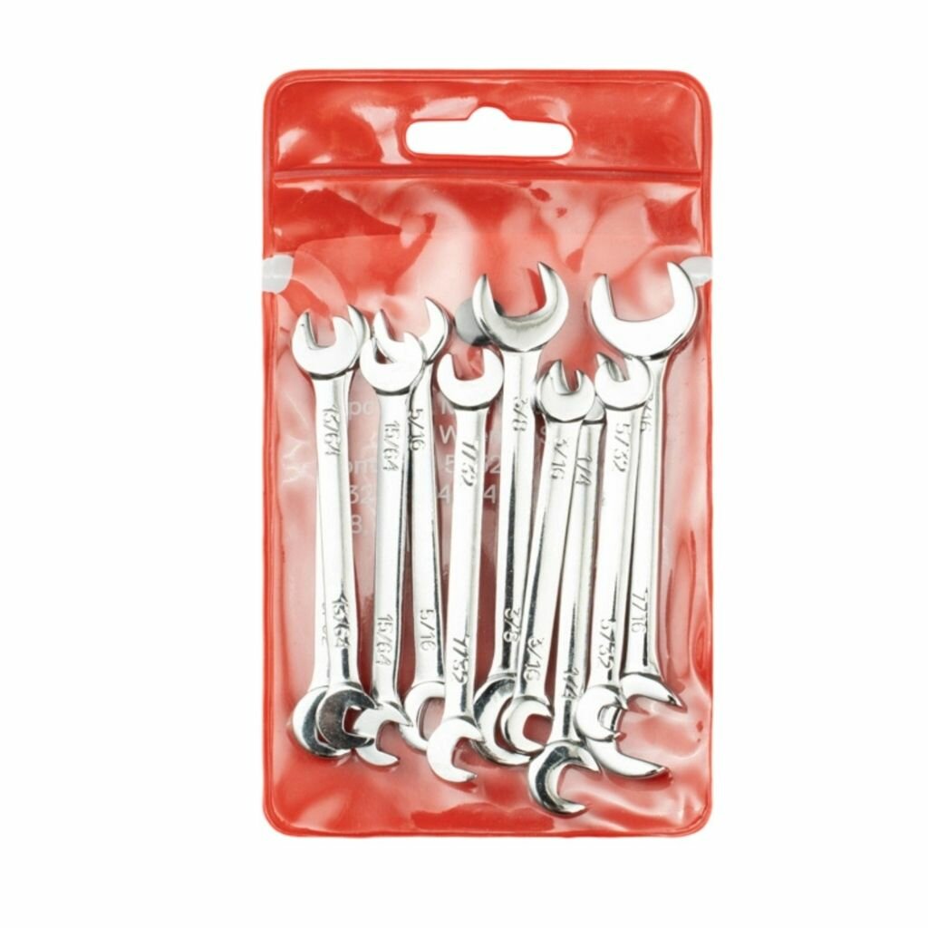 Набор из 10 предметов, метрический и дюймовый мини-гаечный ключ полного открывания-дюймовый-двойного открывания