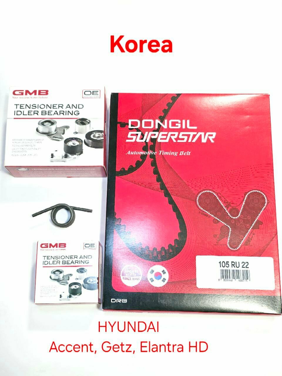 Ремень ГРМ + ролики + пружина Accent (Тагаз) Dohc / GETZ 1,4 1,6 (Корея)