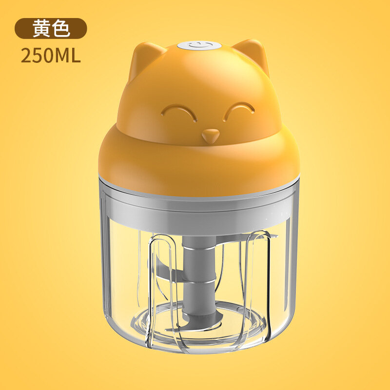 Новый мини-милый электрический измельчитель чеснока для кухни, горячего горшка, соуса, многофункциональный прибор для приготовления чесночной пасты, процессор для детского питания