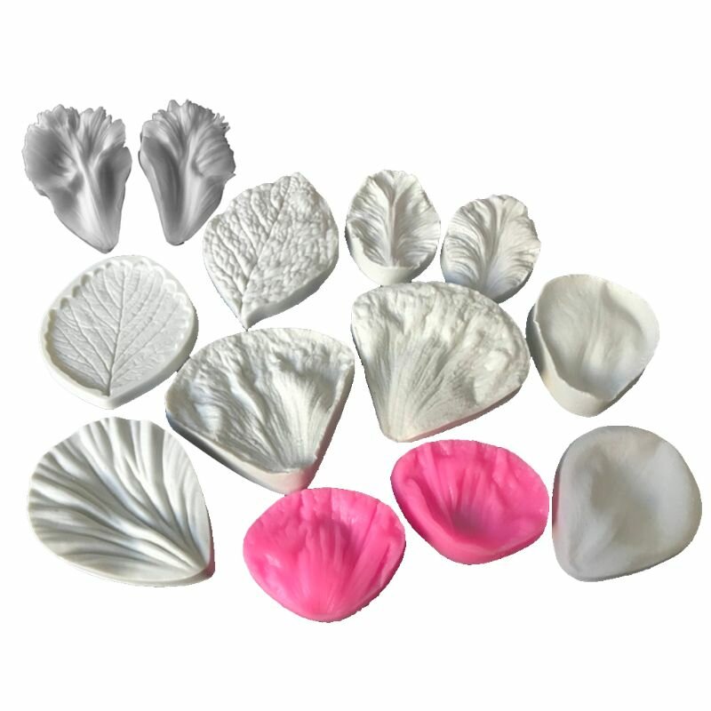 Торт Цветок Листья Плесень Мыло Украшения Выпечки Ремесло DIY Плесень Инструмент