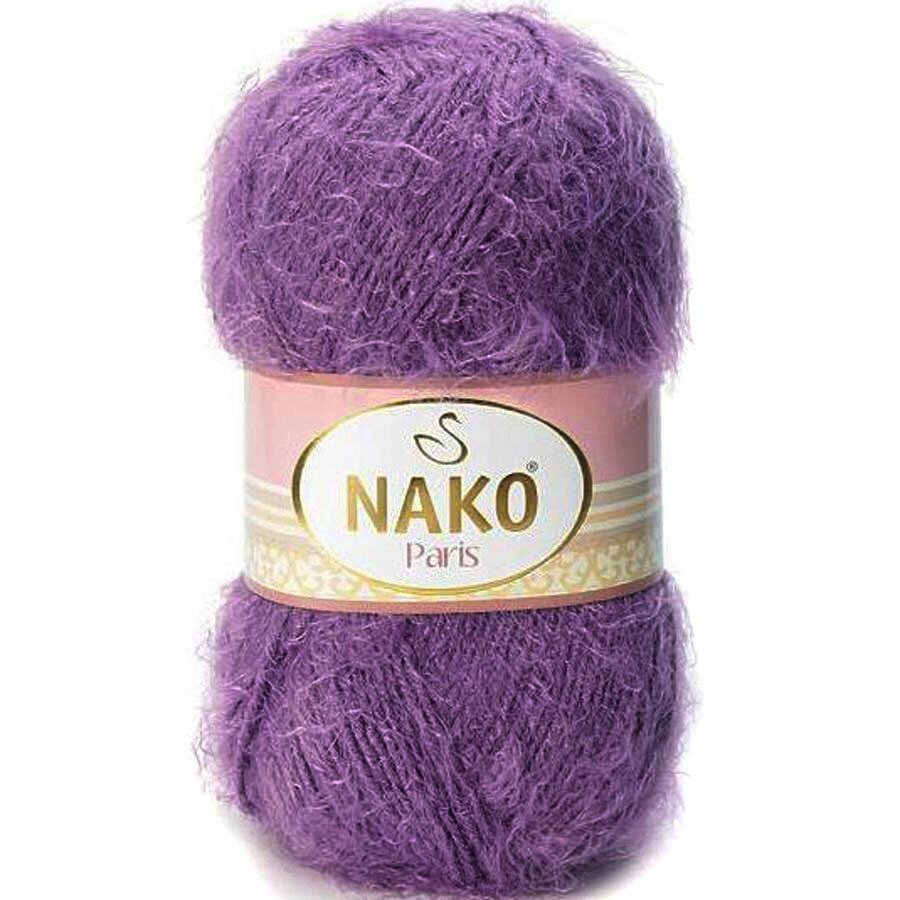 Пряжа Nako PARIS 6684 фиолет (5 мотков)